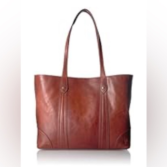 Frye | Bags | Frye Red Clay Melissa Shopper Tote Large Leather Bag Good ...